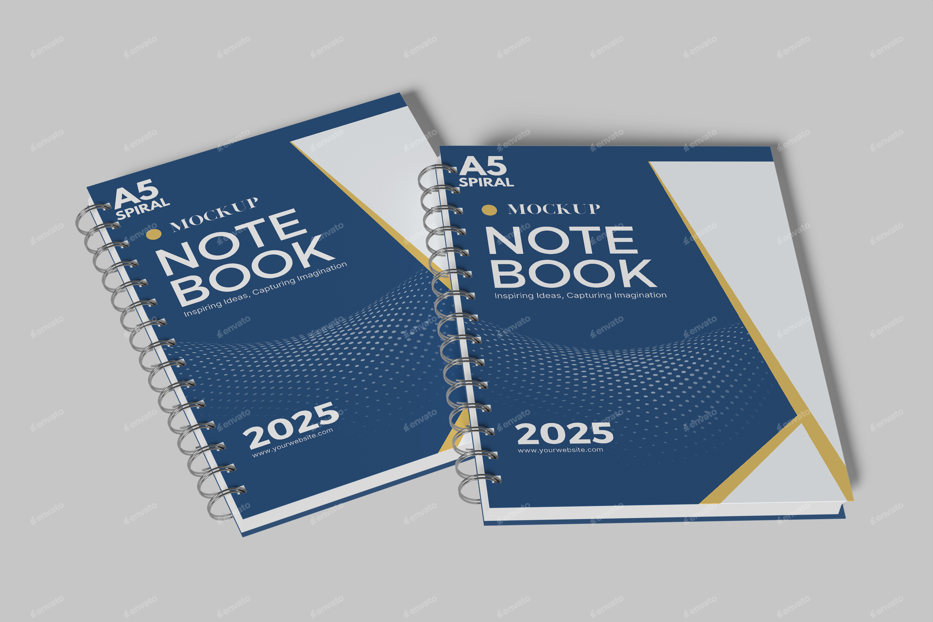 A5 Spiral Notebook Mockup, Graphics | GraphicRiver